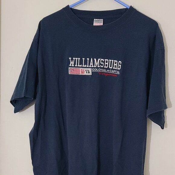 Teemax | Shirts | Vintage Williamsburg Virginia Xl Mens White ...